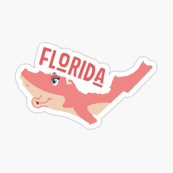 "A funny map of Florida (2)" Sticker for Sale by funnymaps | Redbubble