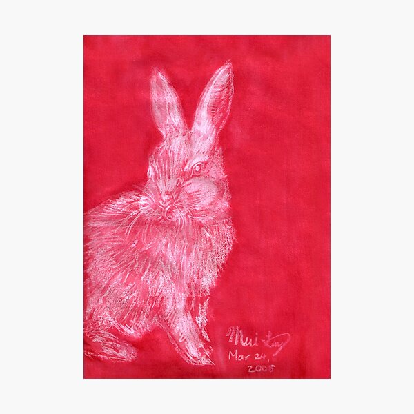"White Rabbit (Monochromatic Hue Series)" Photographic Print for Sale ...