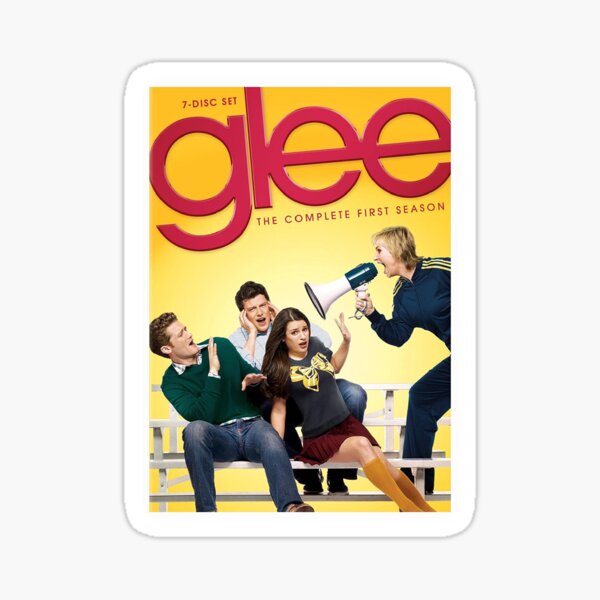 "Glee Poster" Sticker for Sale by abigailclairej | Redbubble
