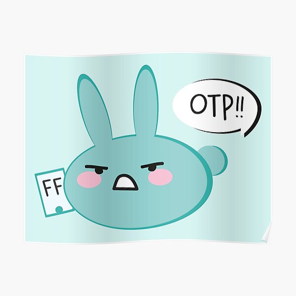 "Plot Bunny - OTP" Poster for Sale by fanwriterit | Redbubble