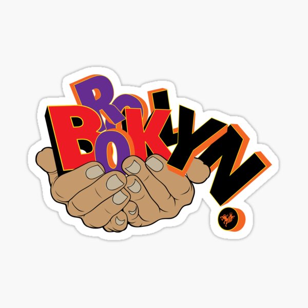 "BROOKLYN HANDS" Sticker by bluebaby | Redbubble