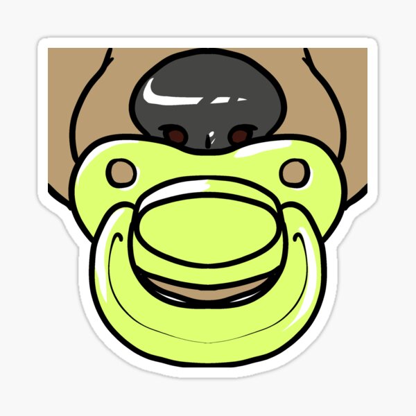 "Pup Paci Mask" Sticker for Sale by Lundo-INC | Redbubble