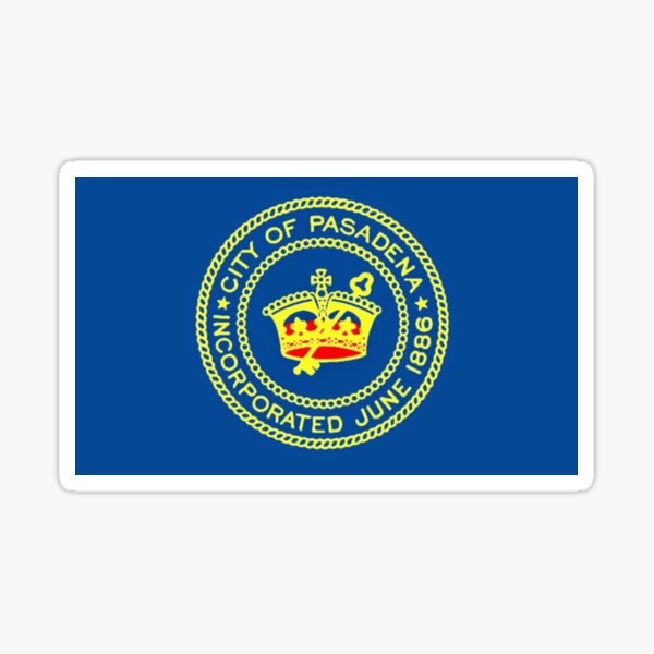 "Flag of Pasadena, California USA" Sticker for Sale by mo91 | Redbubble