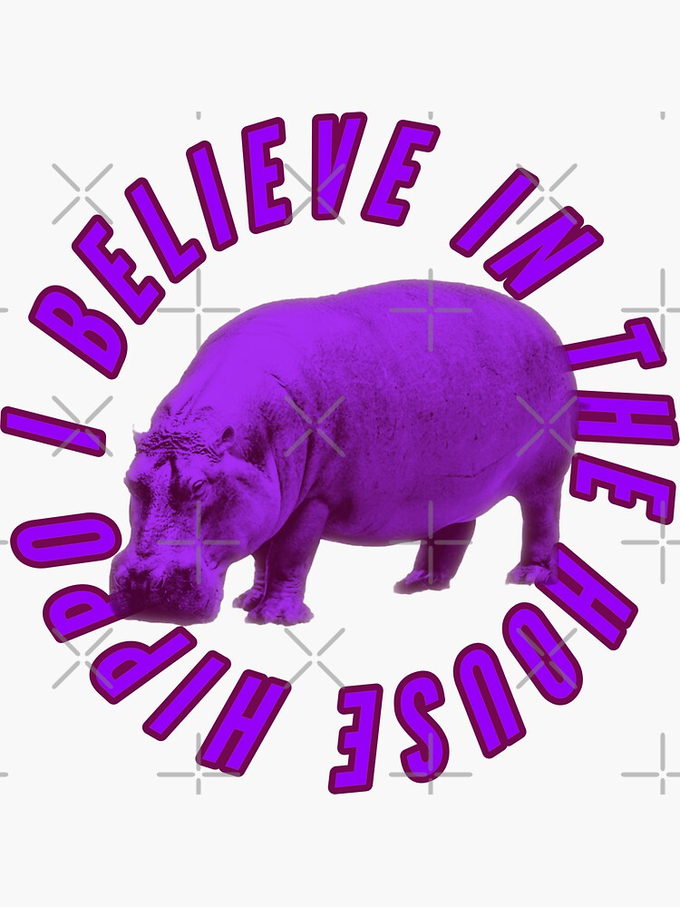 "house hippo " Sticker for Sale by Beesrcool2 | Redbubble