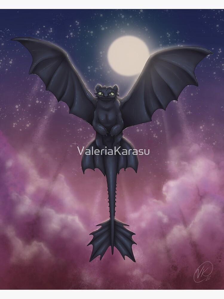 "Toothless" Poster by ValeriaKarasu | Redbubble