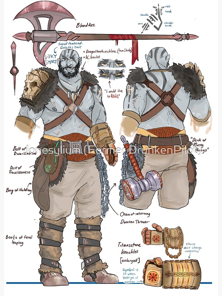 "Character: Grog" Art Print by drunkenPilot | Redbubble