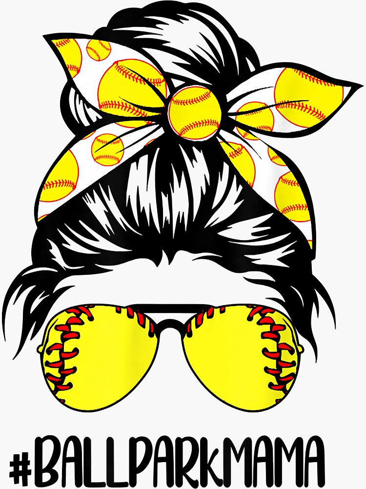Ball Park Mama Baseball Softball Mothers Day Mom T Shirt Sticker By