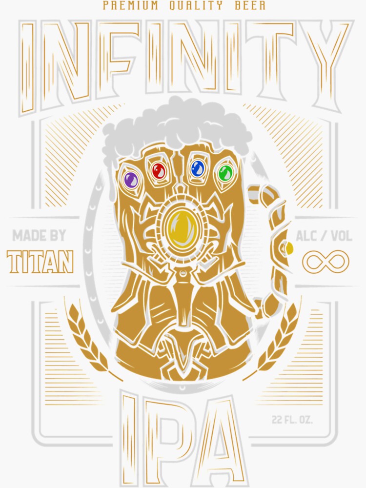 "Infinity IPA 60" Sticker for Sale by NealPerkins17 | Redbubble