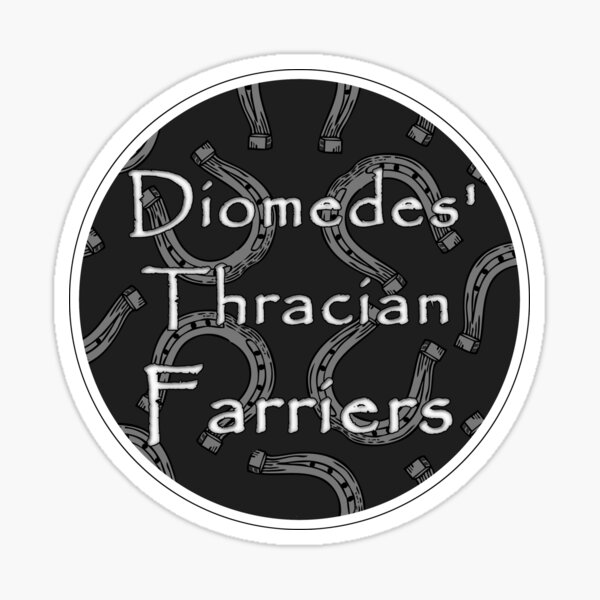 "Diomedes' Thracian Farriers" Sticker by drawnexplore | Redbubble