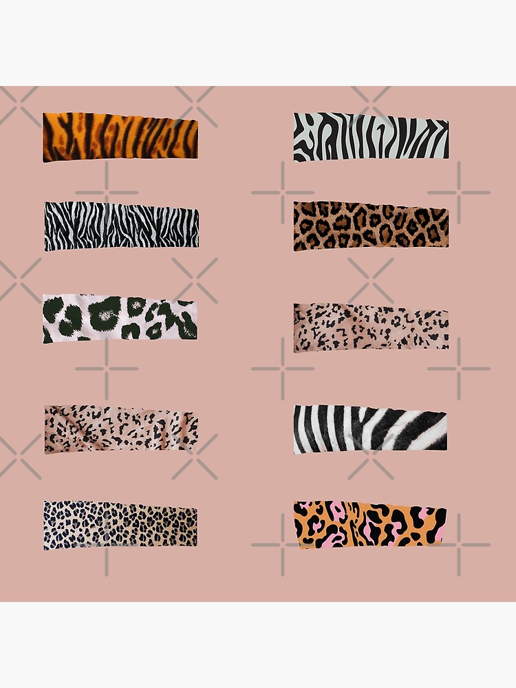 "Animal prints washi tape sticker pack" Poster by beskrajem | Redbubble