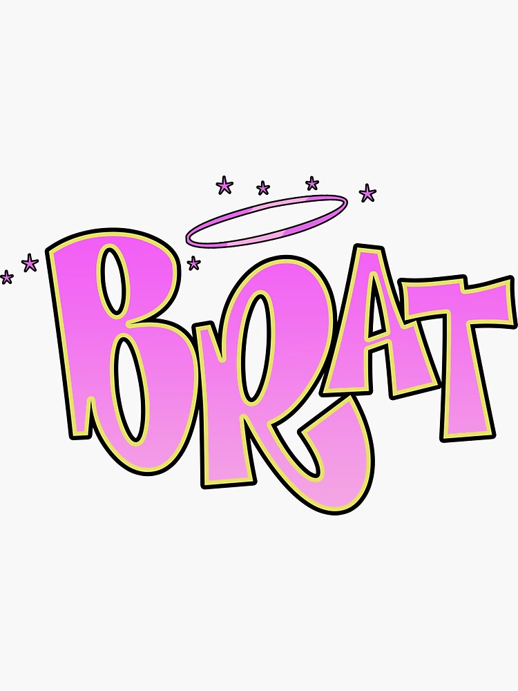 "Brat" Sticker by Myshtra | Redbubble
