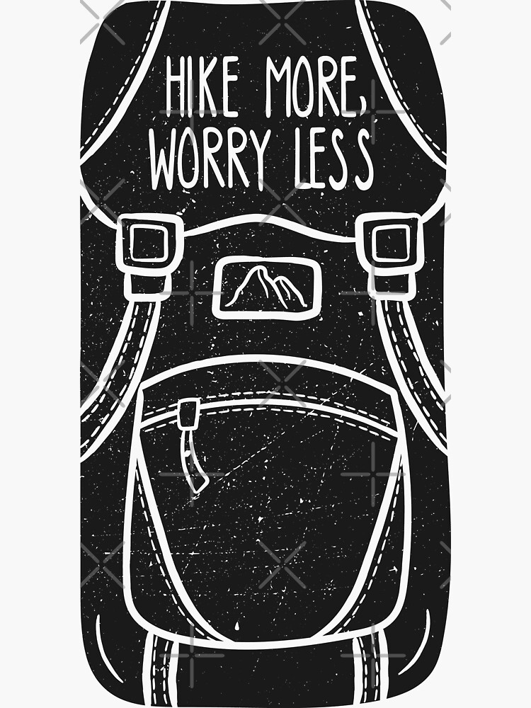 "Hiking Backpack" Sticker for Sale by krimons | Redbubble