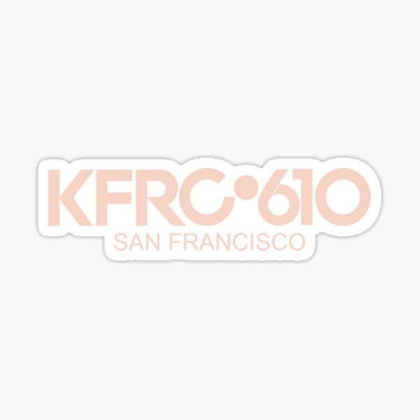 "KFRC 610" Sticker for Sale by TeeArcade84 | Redbubble
