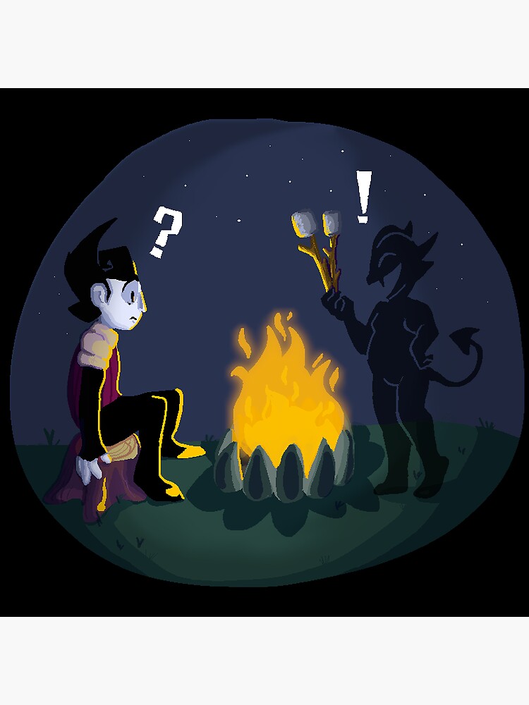 "Shadow friend" Sticker by DrunkenHunter | Redbubble