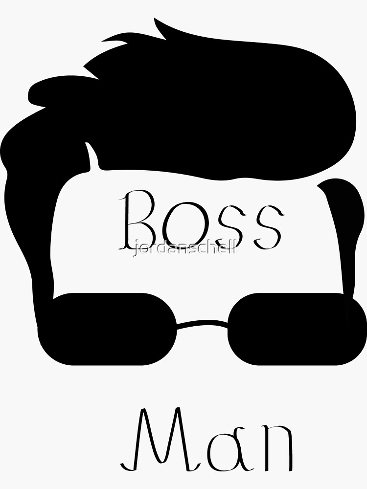 "Bossman 2.2" Sticker for Sale by jordanschell | Redbubble