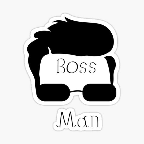 "Bossman 2.2" Sticker for Sale by jordanschell | Redbubble