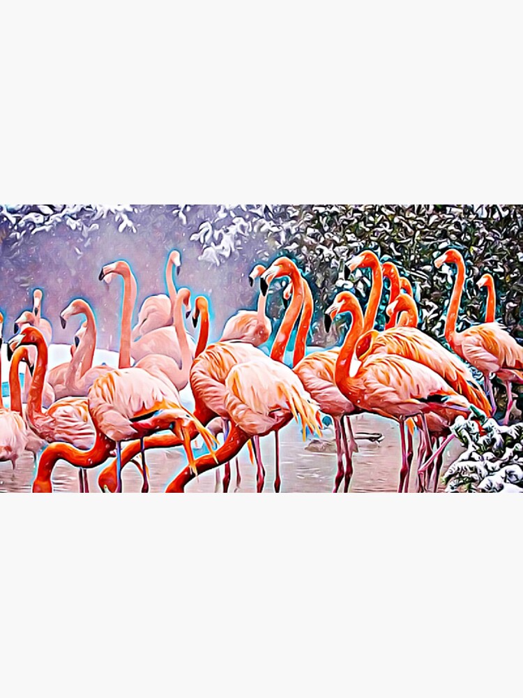 "Flamingo crew" Sticker for Sale by IziTheArtist | Redbubble