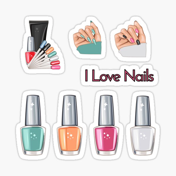 "Nail Tech Sticker/ Magnet Pack" Sticker by 306Biz | Redbubble