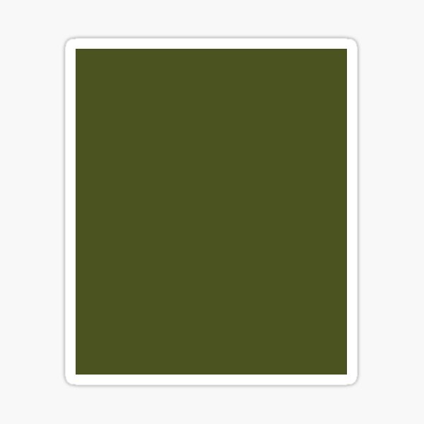 "Army Green Solid Paint Color" Sticker by rereikla | Redbubble