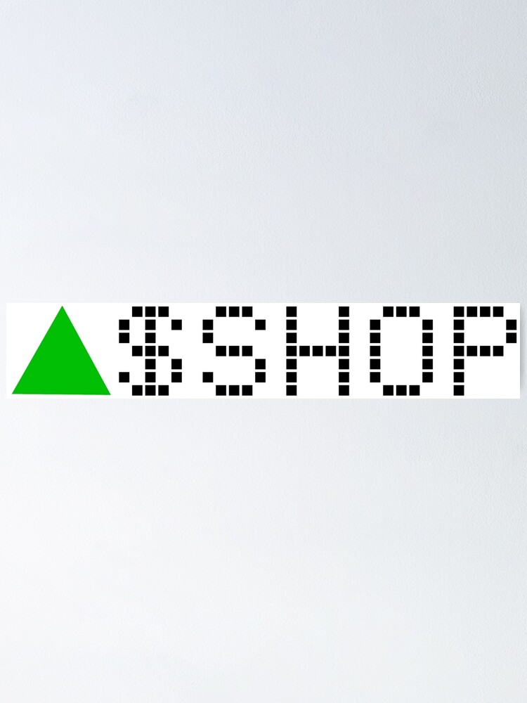 "Shopify Stock Ticker Green - Black Font" Poster by frankyou | Redbubble