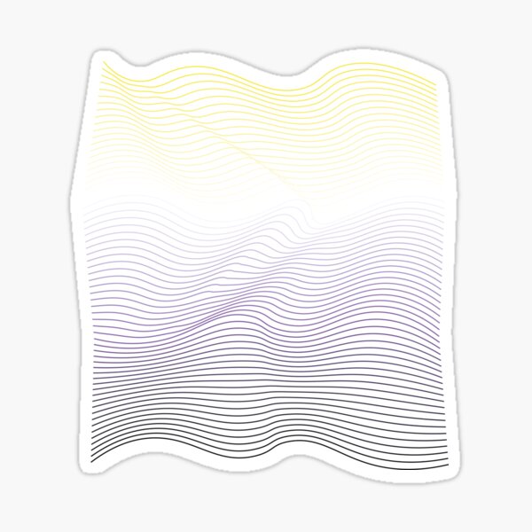 "Non Binary Pride lgbtq modern minimalistic lineart subtle design ...