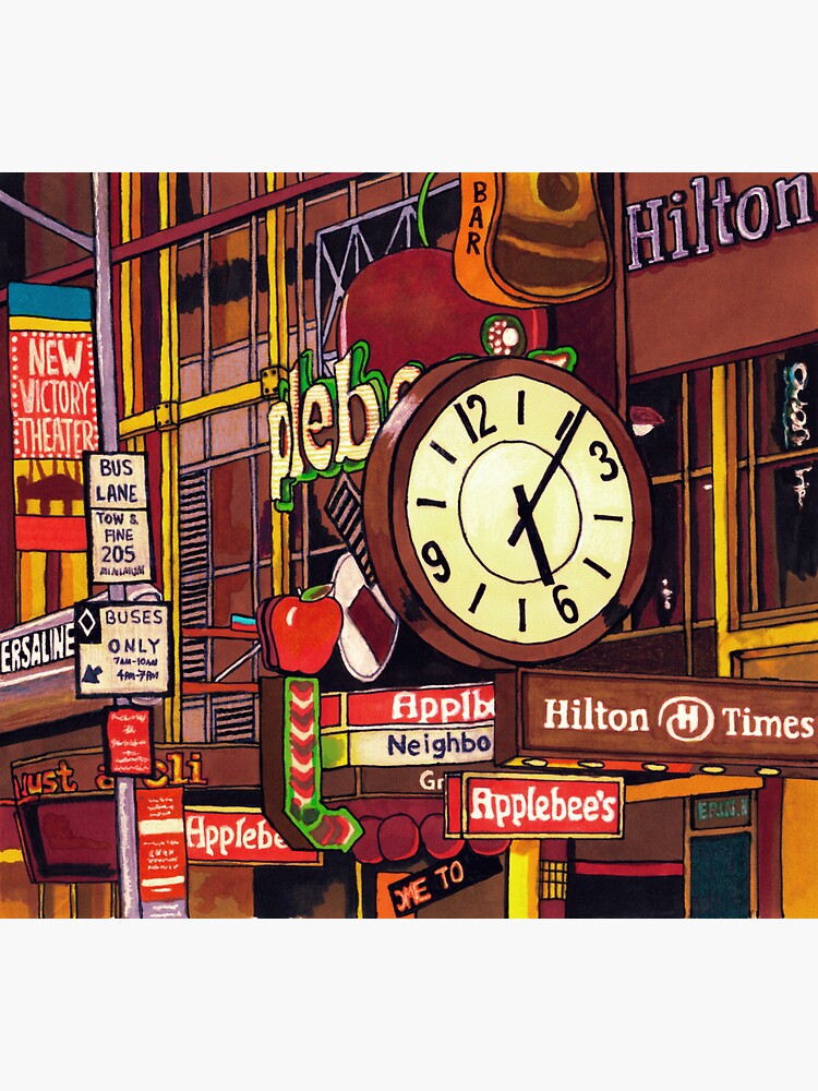 "Times Square" Sticker for Sale by ErinNicholls | Redbubble