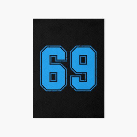 "AMERICAN FOOTBALL CLASSIC SPORT JERSEY NUMBER SIXTY NINE" Art Board ...