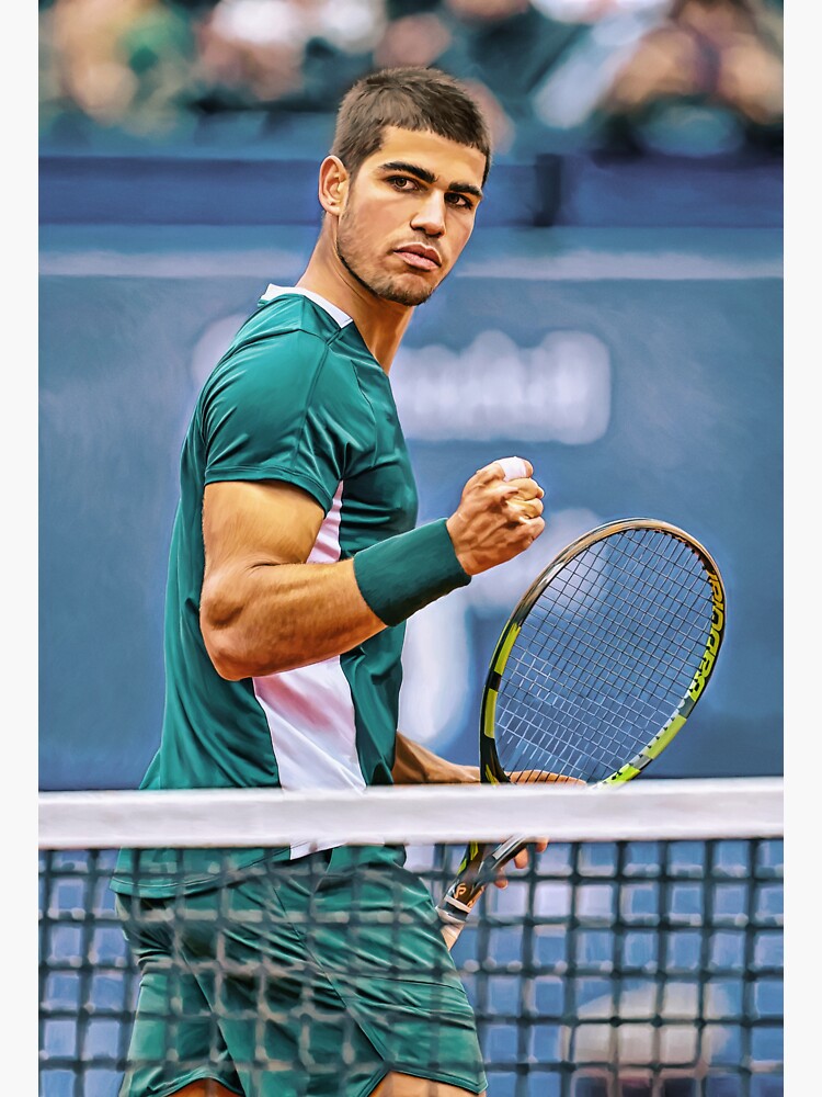 "Carlos Alcaraz Barcelona 2022. Digital artwork print poster. Tennis ...