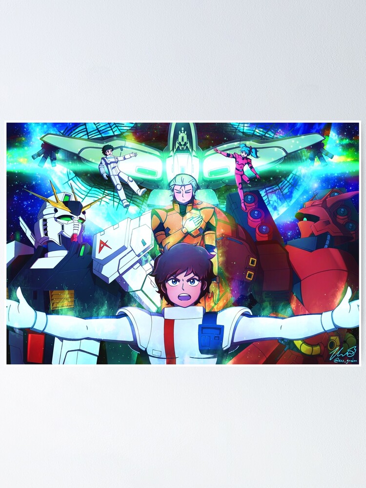 "Gundam Char's Counterattack" Poster by ExothermicEX | Redbubble