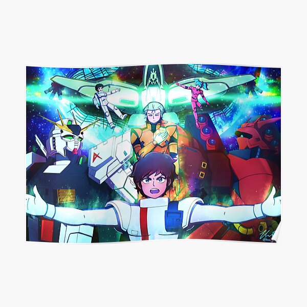 "Gundam Char's Counterattack" Poster by ExothermicEX | Redbubble