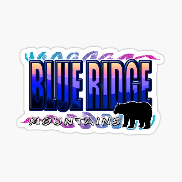 "BlueRidgeMountains" Sticker by Christop513777 | Redbubble