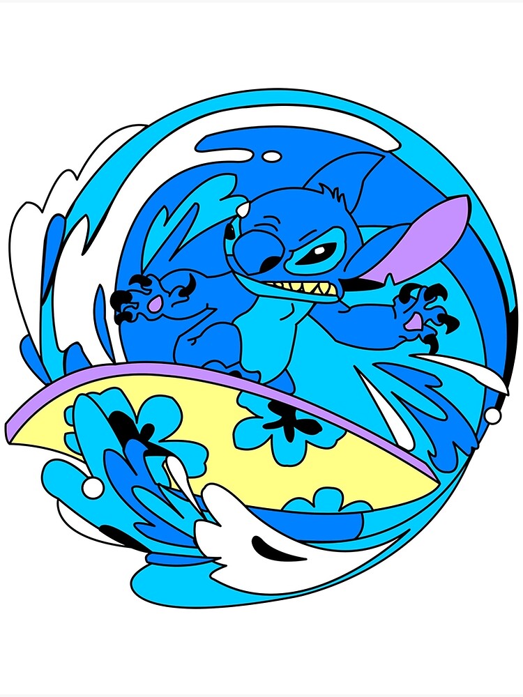 "Lilo and Stitch roller" Art Print for Sale by JakeGoodwin | Redbubble