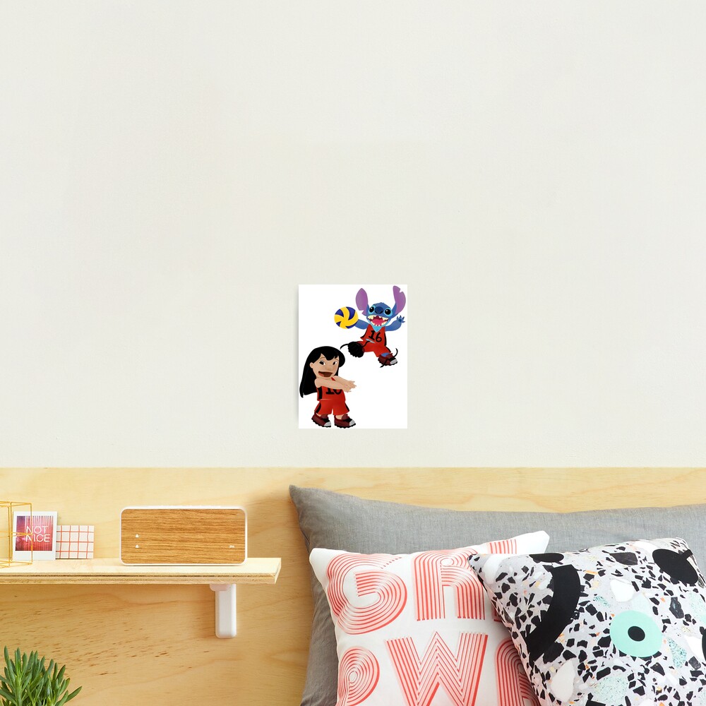 "Lilo and Stitch Volleyball Art" Photographic Print for Sale by ...