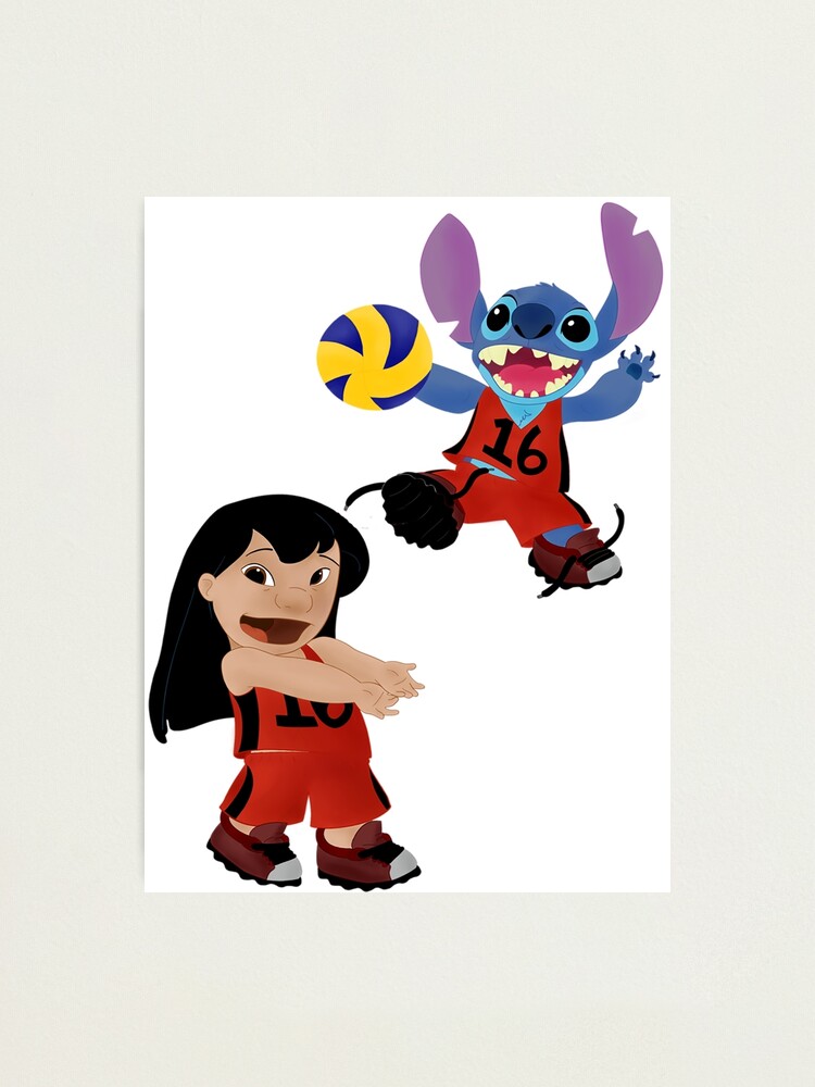 "Lilo and Stitch Volleyball Art" Photographic Print for Sale by ...