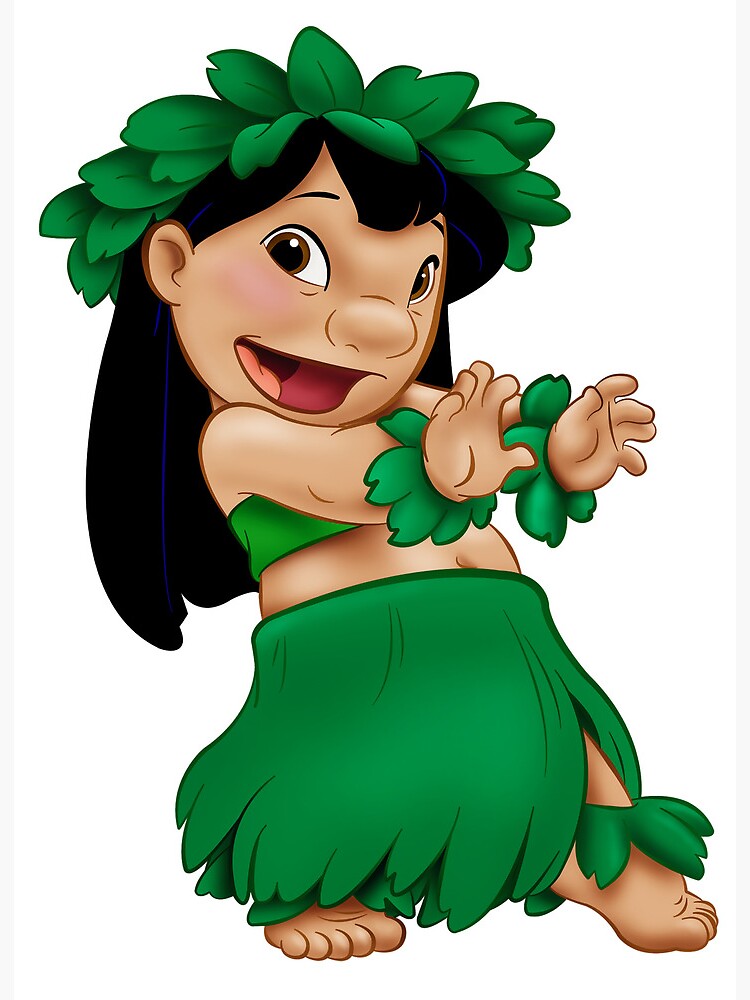 "Lilo doing hula" Art Board Print for Sale by JakeGoodwin | Redbubble
