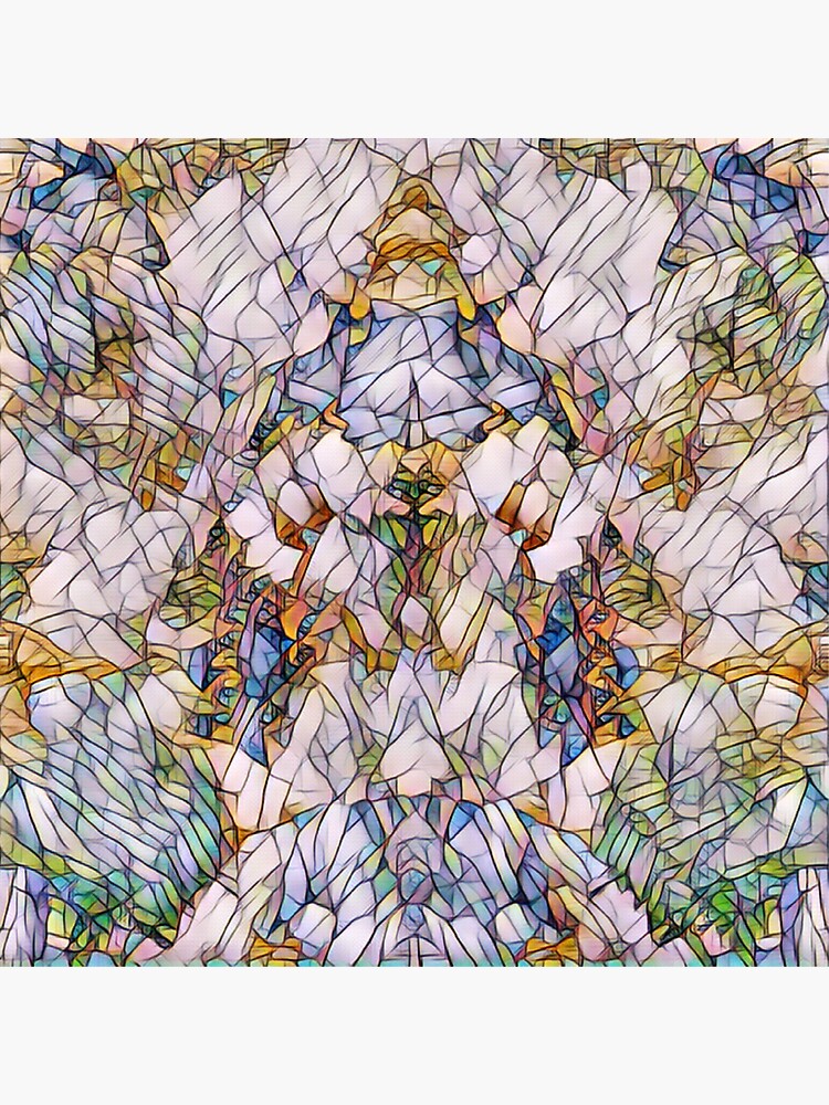 "trippy rocket cat goddess mosaic abstract design" Sticker for Sale by ...