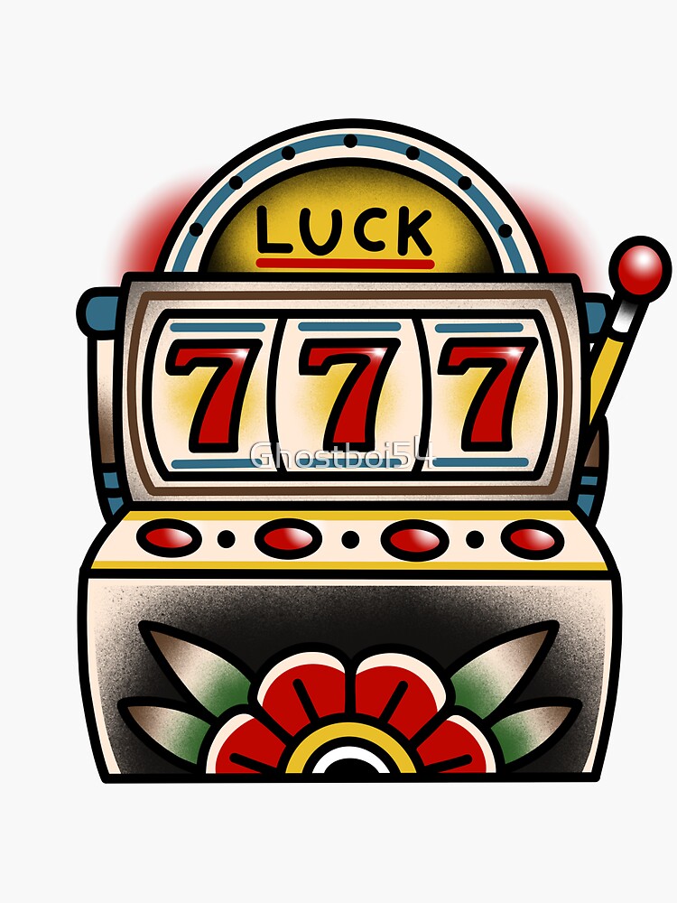 "Lucky Number 7" Sticker for Sale by Ghostboi54 | Redbubble