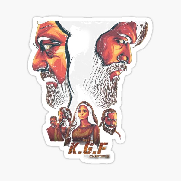 "KGF a KGF a KGF" Sticker by gretad55 | Redbubble