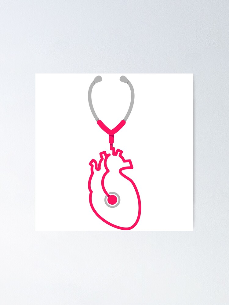 "MAGIC HEART STETHOSCOPE" Poster for Sale by ALEXANDREART | Redbubble