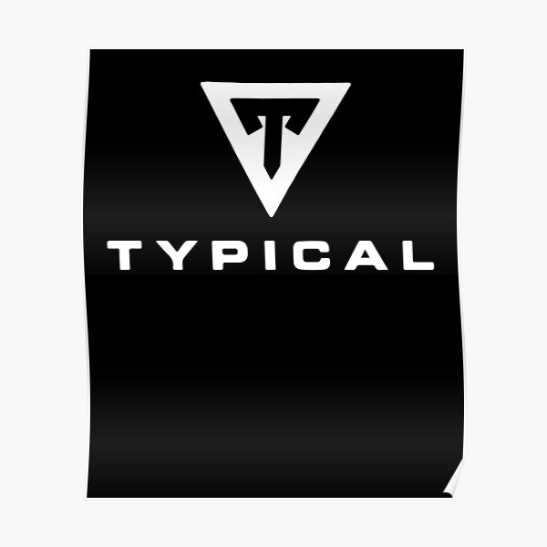 "Typical Gamer Merch Typical Gamer Analogue Reflective" Poster by ...
