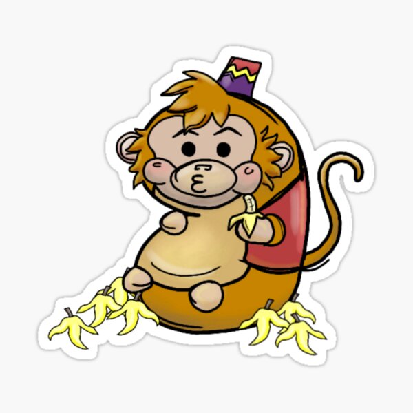 "Chunky Monkey" Sticker for Sale by Katastra | Redbubble