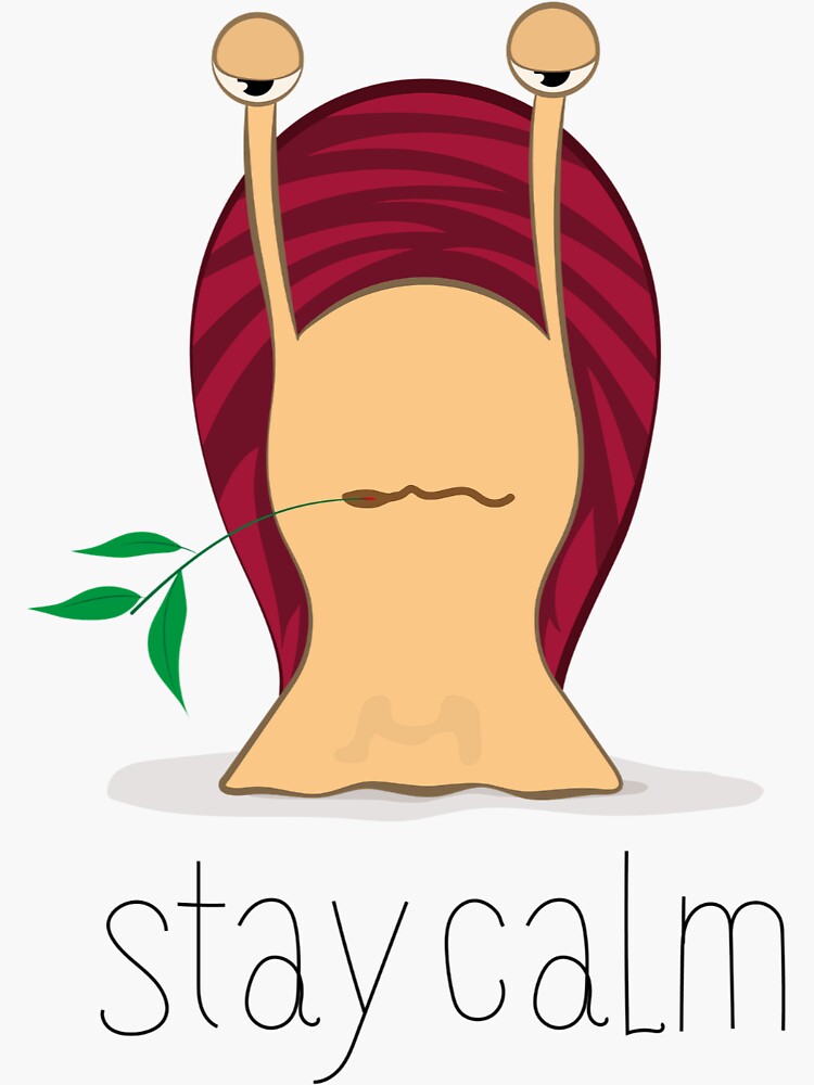"Stay Calm Logo" Sticker by TrenDezzain | Redbubble