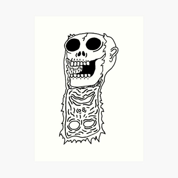 "Ripped Face" Art Print by RNDR | Redbubble