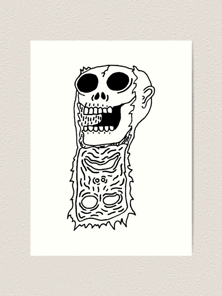 "Ripped Face" Art Print by RNDR | Redbubble