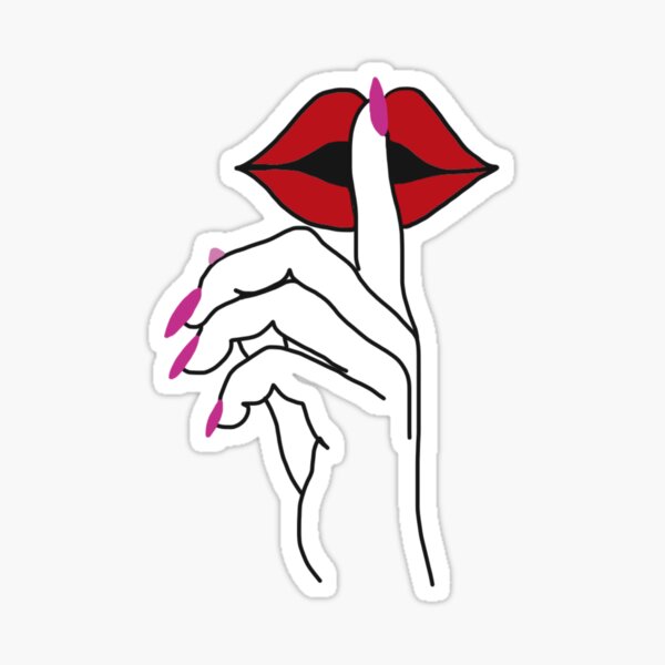 "Shhh" Sticker for Sale by envdesigns7 | Redbubble