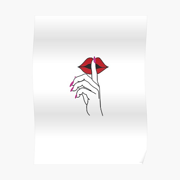 "Shhh" Poster by envdesigns7 | Redbubble