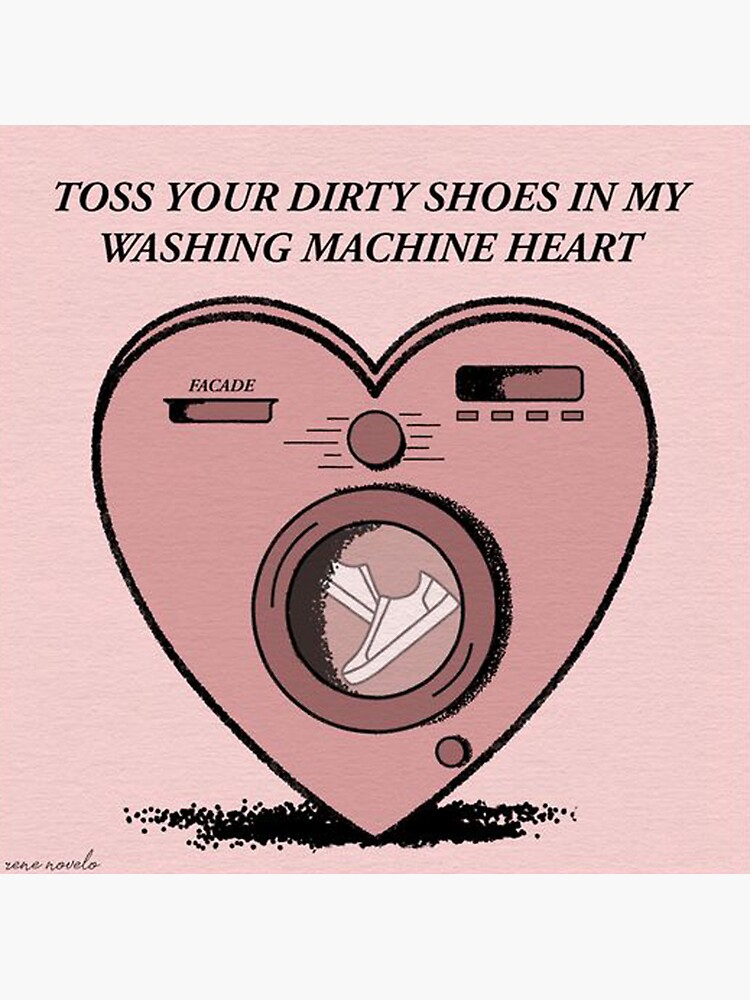 "washing machine heart - mitski" Sticker by druvstagne | Redbubble