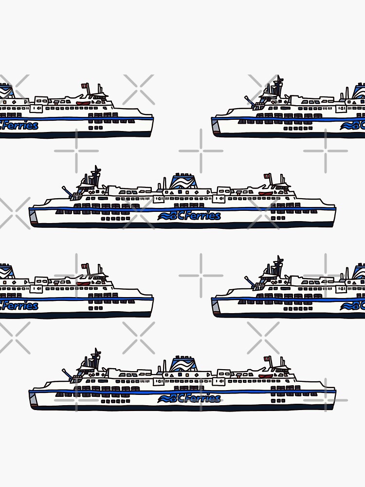 "BC Ferries" Sticker for Sale by lalashellsArt | Redbubble
