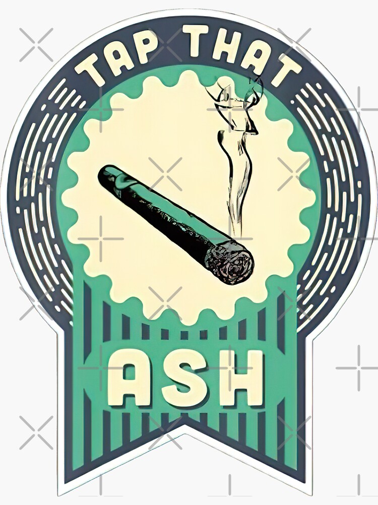 "Humorous Smoke Cigar Smoker Quote Design Funny Cigar Lovers" Sticker ...