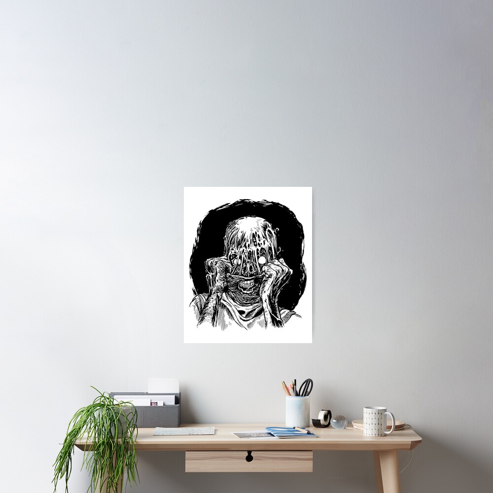 "Ripped Face" Poster for Sale by ORNOL | Redbubble